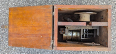 Vintage Victrola Motor Fishing Reel Box Trolling Down Rigger As Is | eBay