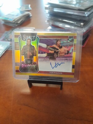 2022 Select Von Wagner Ringside Action Signatures GOLD PRIZM AUTOGRAPH ...