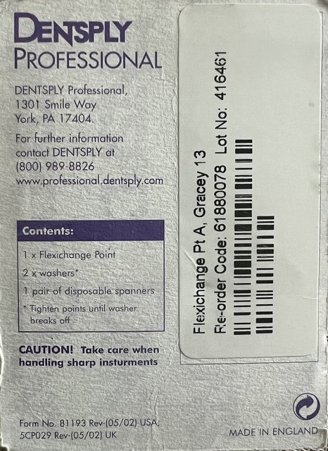 DENTSPLY Cavitron 30k FSI Fitgrip Powerline Ultrasonic Insert 10fg ...