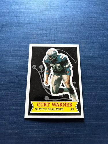 1984 Topps Football NFL Stars Collector's Edition Curt Warner Rookie #6 ...