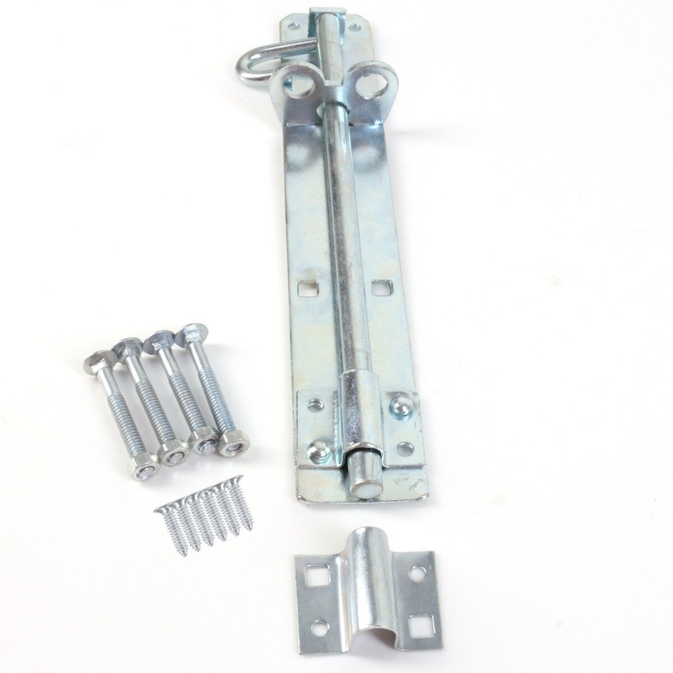 10" EXTRA LONG PADBOLT Sliding Padlock Bolt 250mm Weatherproof Shed ...