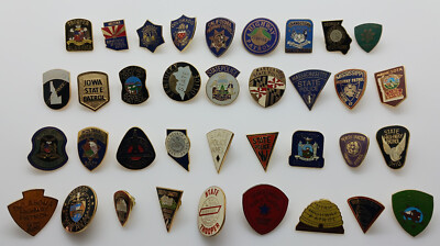 State Police Highway Patrol Pin Lot - 36 Different States | eBay