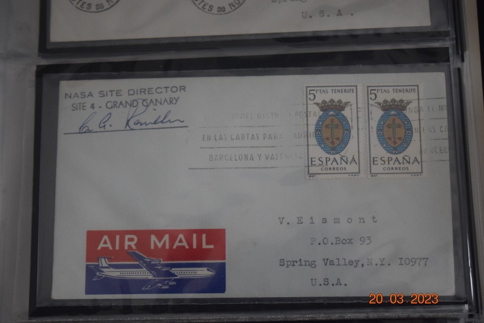 ESPANA: Tracking St." Site Director-Signed, Gemini 8 Recovery Cover, 05 ...