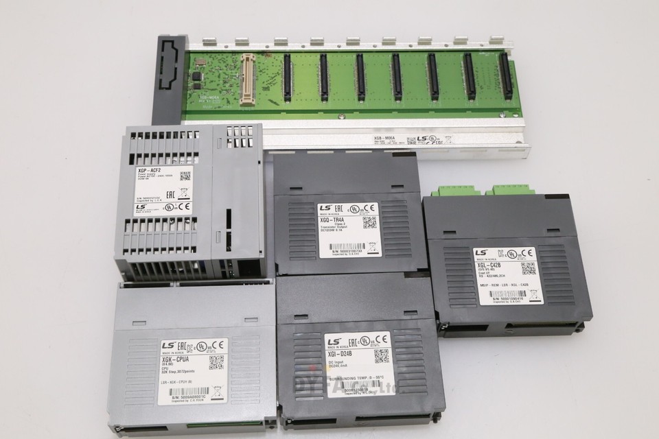 LS used XGP-ACF2,XGK-CPUA,XGI-D24B,XGQ-TR4A,XGL-C42B,XGB-M06A PLC-I ...