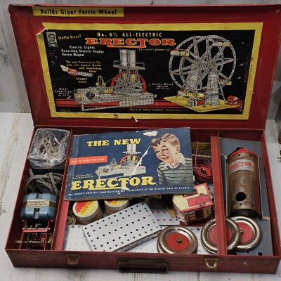 Vintage 1930s The New Erector Set AC Gilbert 8 1/2 Giant Ferris Wheel ...