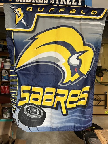 Buffalo Sabres (Slug) Wincraft Flag Banner Man Cave NHL Hockey 37 x 27 ...