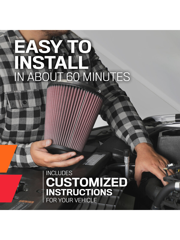 K&N Performance 57 Series FIPK Air Intake System with High-Flow Filter ...