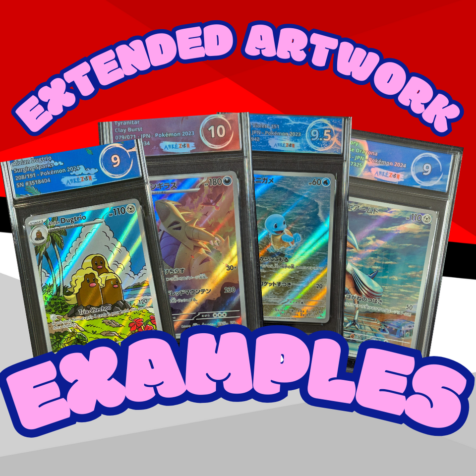 Pokémon Graded Card AR CHR Full Art Extended Label 9 10 Slab TCG ...