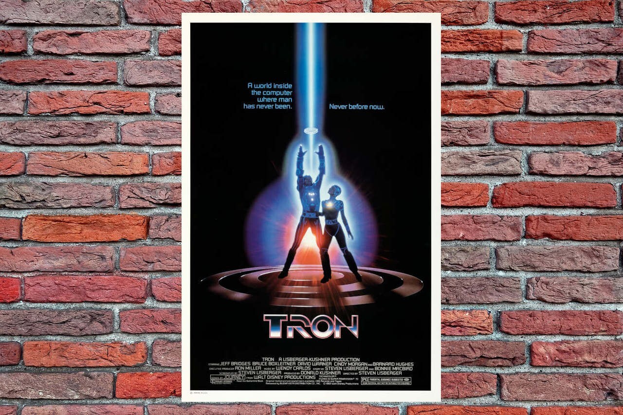 1982 Tron Vintage Movie Poster Print 24x16 STYLE A 9mil PAPER | eBay