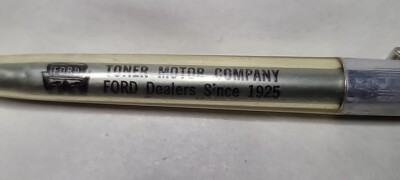 Celluloid Ballpoint Pen Toner Motor Company Ford Dealer Since 1925 ...