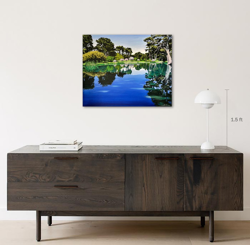 Alex Nizovsky – SPRING IN GGP – Abstracted Landscape Painting Pop Art ...