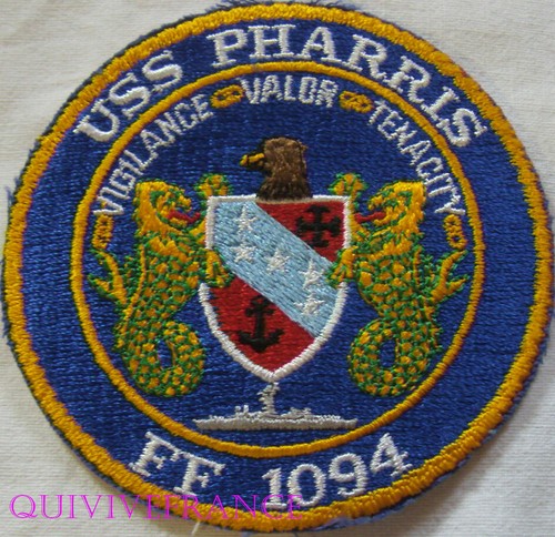 PUS304 - US NAVY USS PHARRIS FF-1094 PATCH - FREGATE | eBay