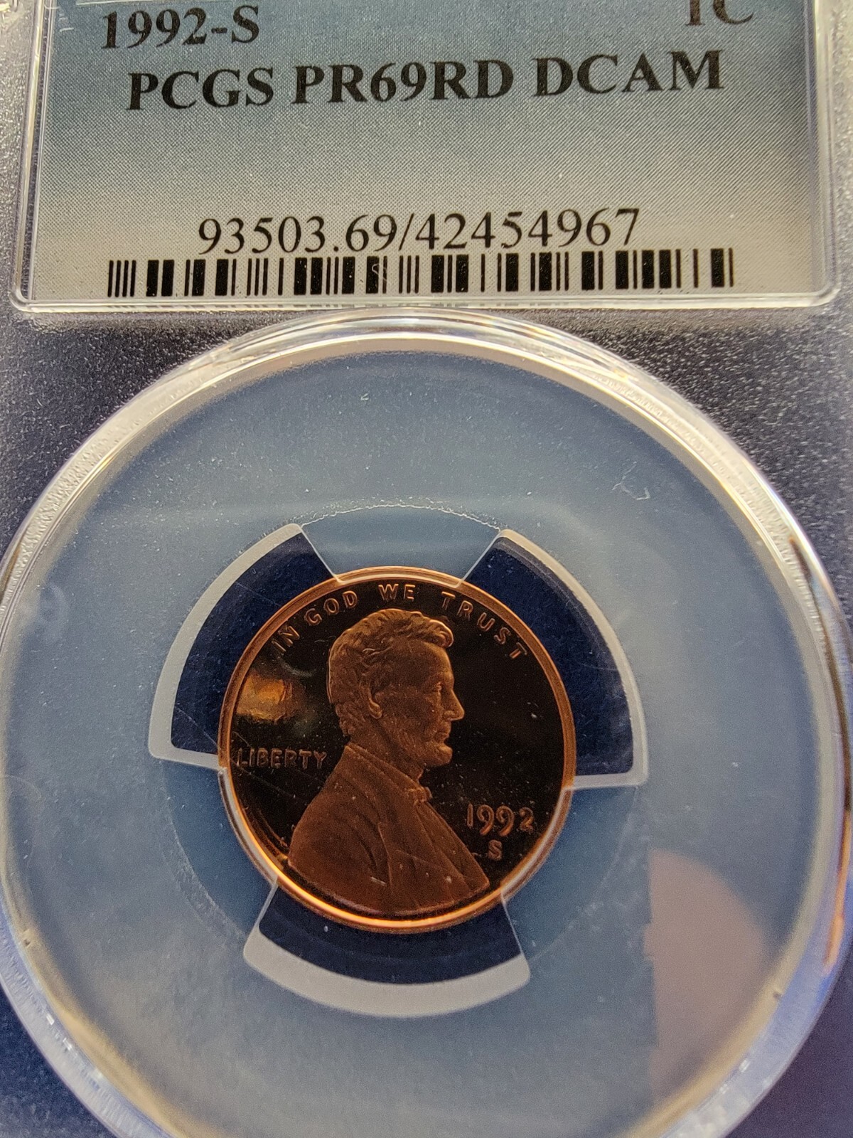 1992-S Proof Lincoln Memorial Cent - PCGS PR69 RD DCAM GORGEOUS COIN | eBay