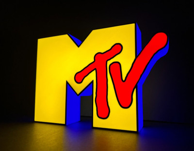 Mtv Insegna targa MTV luminosa Music television lighted sign M tv led ...