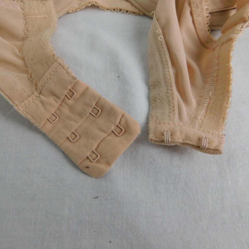 Goddess Bra 42C US Beige Unlined Underwire Nylon Blend Hook Eye Back ...