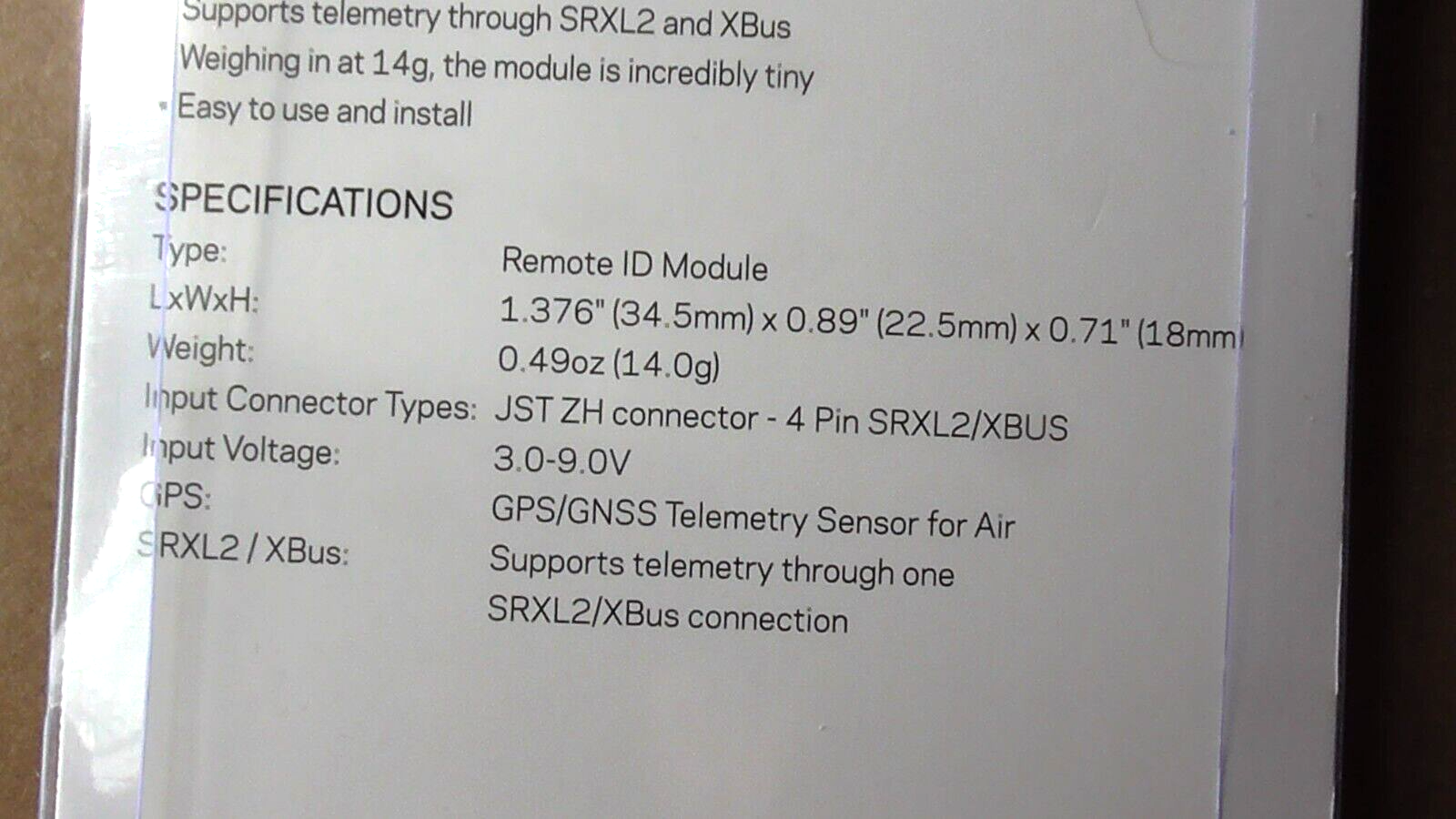 Spektrum SPMA9500 Sky Remote ID Module US SHIP for sale online | eBay