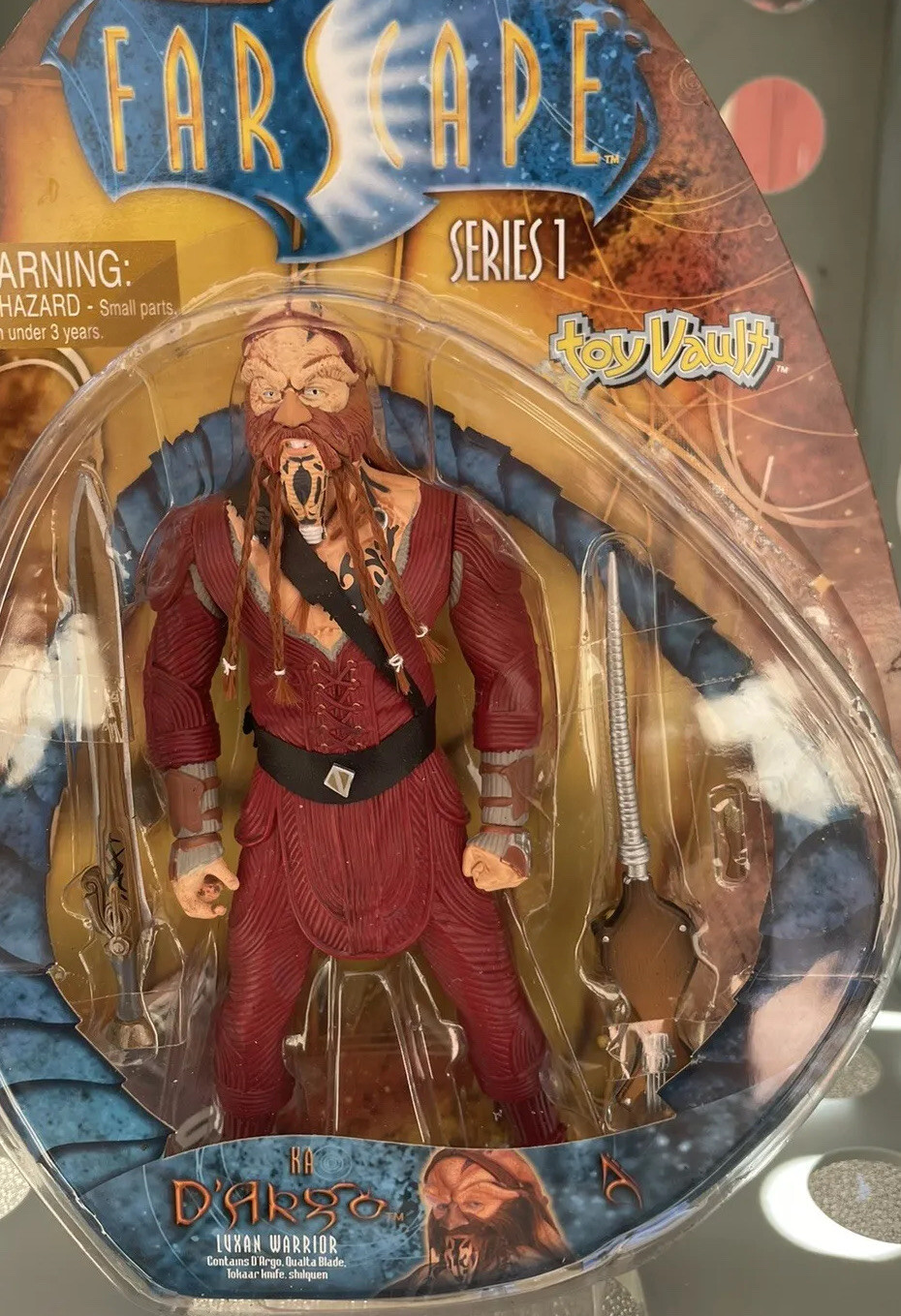 2000 Toy Vault Farscape Series 1 Ka D'Argo Luxan Warrior Action Figure ...