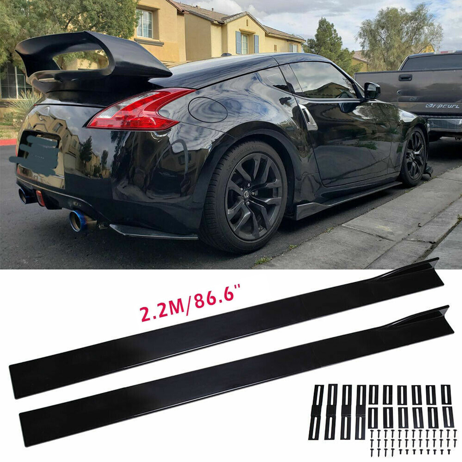 For Toyota 86 GTS Front Bumper Lip Chin Spoiler Splitter Body Kit+Side ...