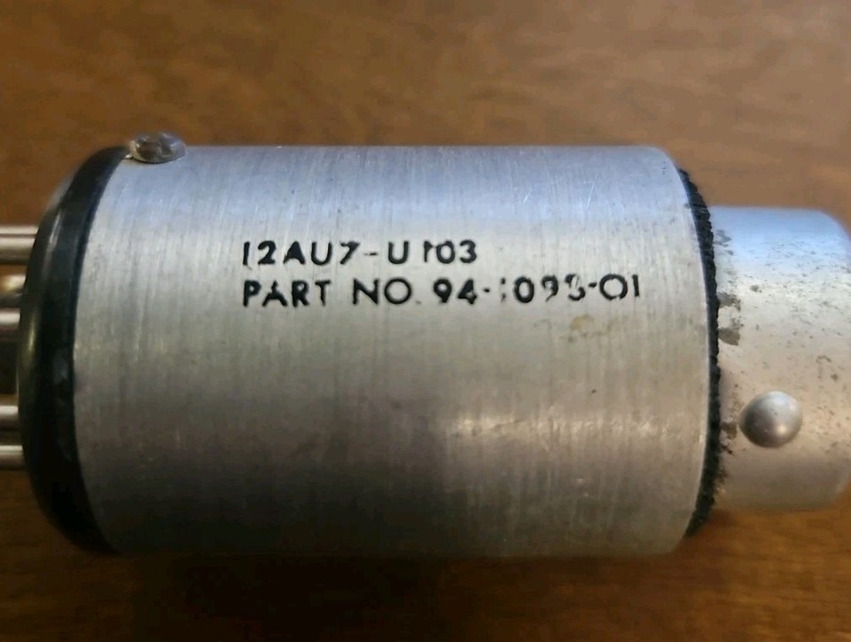 Vintage Extremely Rare Lear Siegler 12AU7-U103 Tube, Part # 94-1098-01 ...