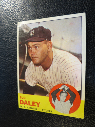 1963 TOPPS BASEBALL SET, #38 Bud Daley, New York Yankees, VGEX | eBay