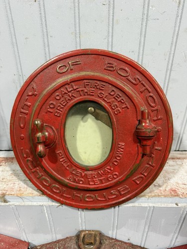 Boston Fire Department Fire Alarm Call Box School Box Pull Station ...