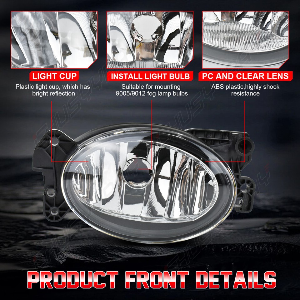 Pair LED Fog Light Lamp For Mercedes Benz W211 E320 E350 E550 2007 2008 ...