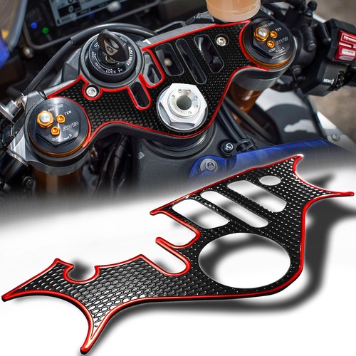 Handle Bar Yoke Cover Protector Perforated Black Sticker 15-23 YZF R1 ...