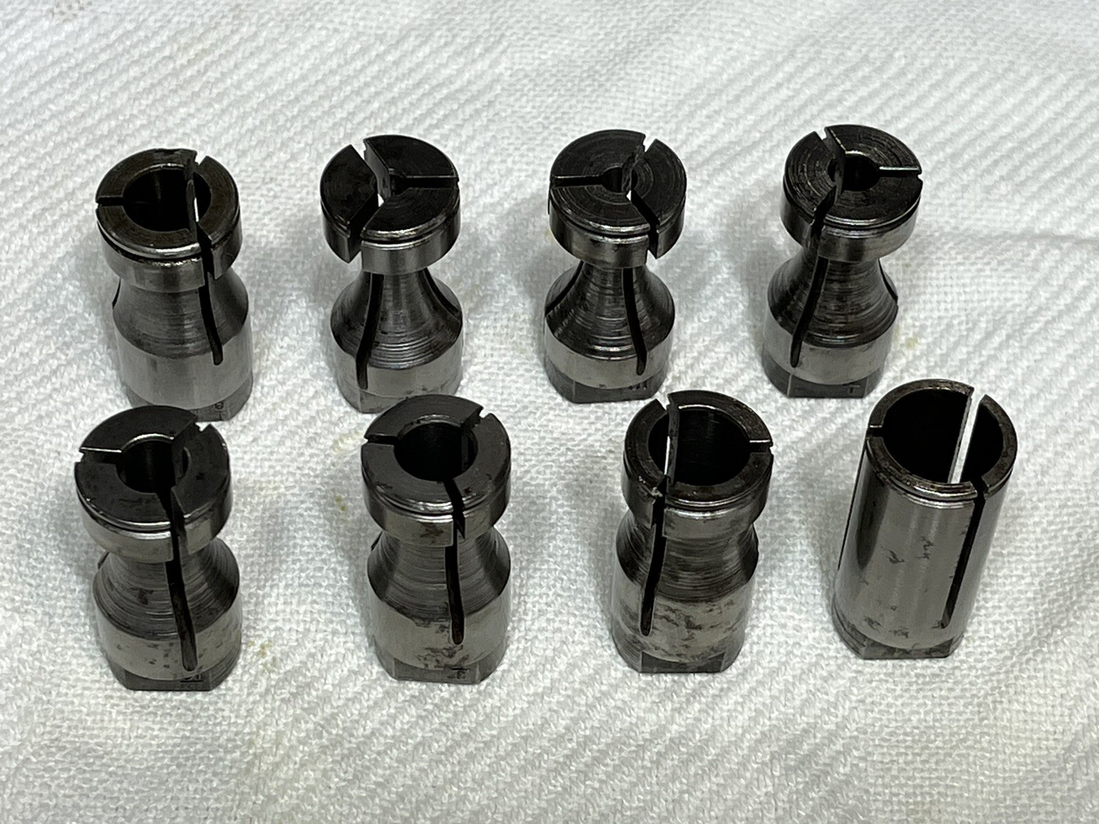 Procunier 3E Tap Collets 1/8 Pipe,#8 #10, 1/4 5/16 3/8 5/8 3/4 #3 Set ...
