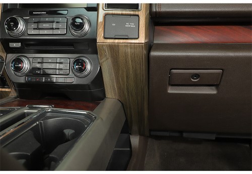 Wood Grain ABS Inner Dashboard Central Control Panel CoverFor Ford F150 ...