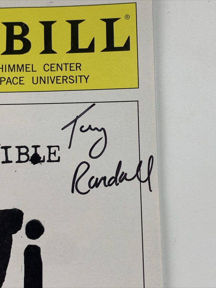 Tony Randall signed playbill Resistable Rise of Arturo Ui - Bertolt ...