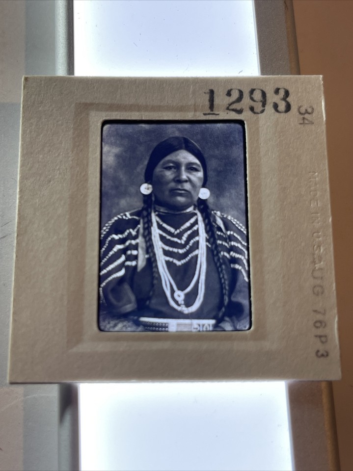 Edward Curtis “Woman” Cayuse Native American 35mm Art Slide | eBay