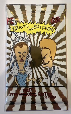 Sealed pack of Beavis and Butt-Head trading cards - 1994 Mint! | eBay