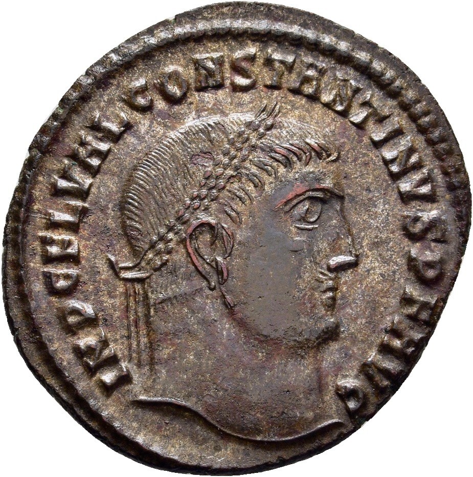 FITZ ROMAN EMPIRE CONSTANTINE I FOLLIS JUPITER EAGLE HERACLEA AE §AGY506 | eBay