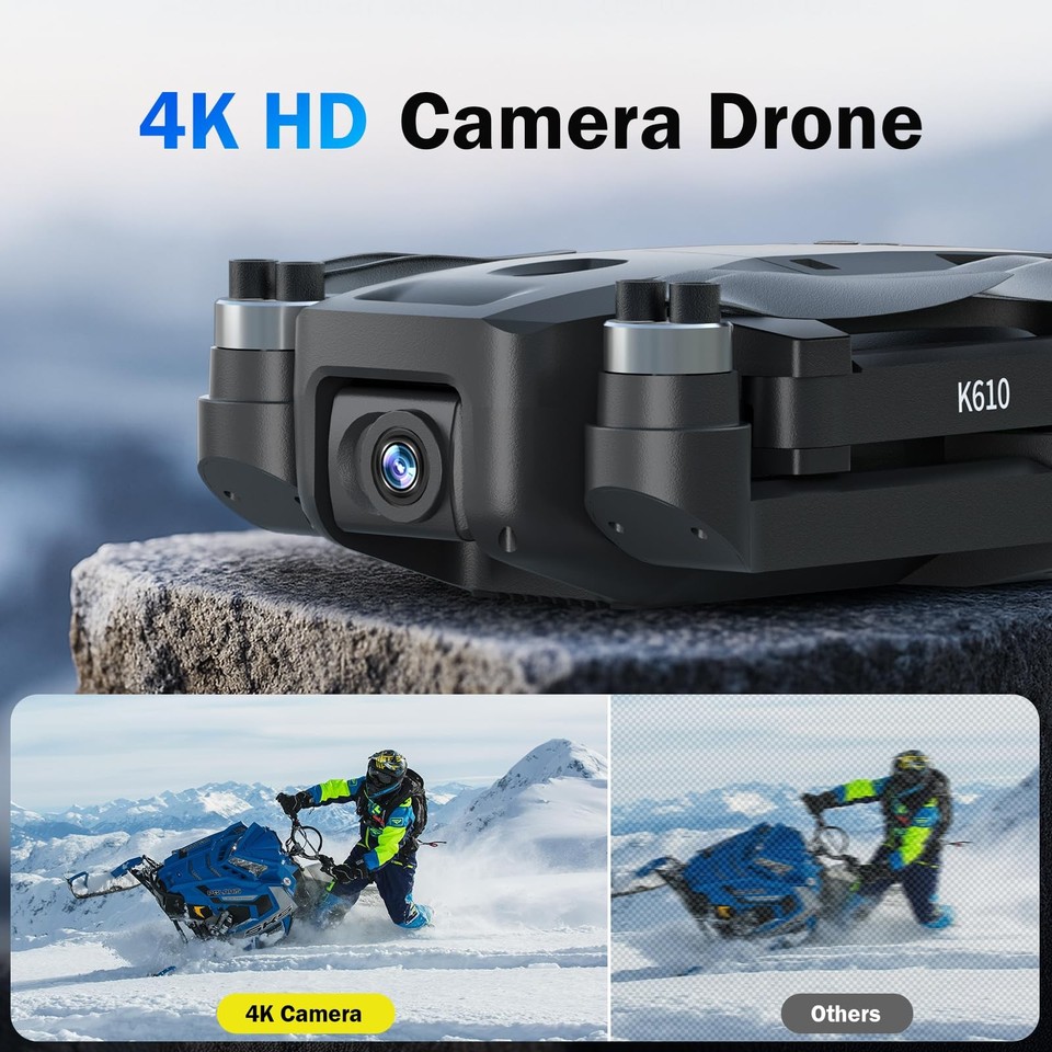 GPS Drone with 4K Camera for Adults IMX SENS Camera SD Card,Auto Return ...