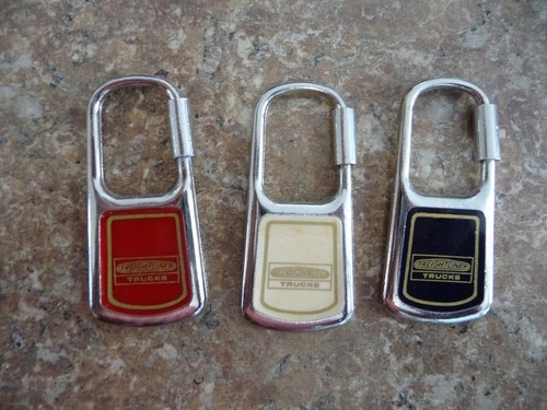 Freightliner Trucks Metal Chrome Keychain Key Ring Tag Fob semi- 1 1/8 ...