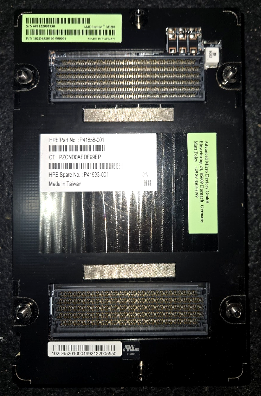 HPE AMD Instinct MI250X 128GB HBM2e Graphics Accelerator P41858-001 ...