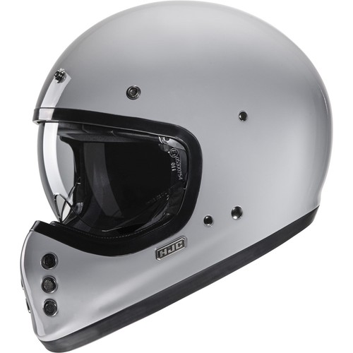 HJC V60 Solid Retro Motorcycle Helmet M Vintage 80er Years Grey Gloss ...