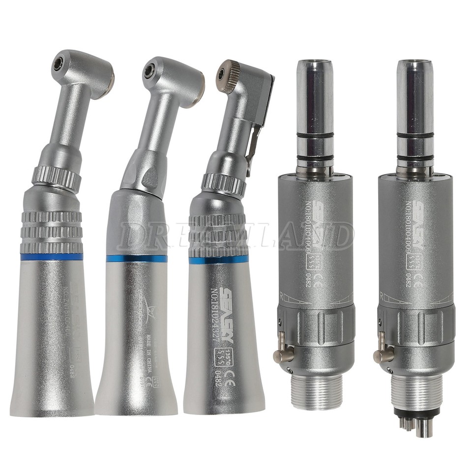 NSK Style Dental Low Speed Handpiece Straight Contra Angle Air Motor 2 ...