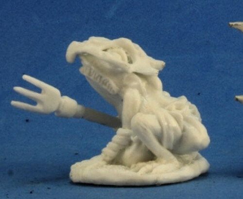 Reaper Miniatures Mudcroak, Squog Shaman #77269 Bones Unpainted Plastic ...