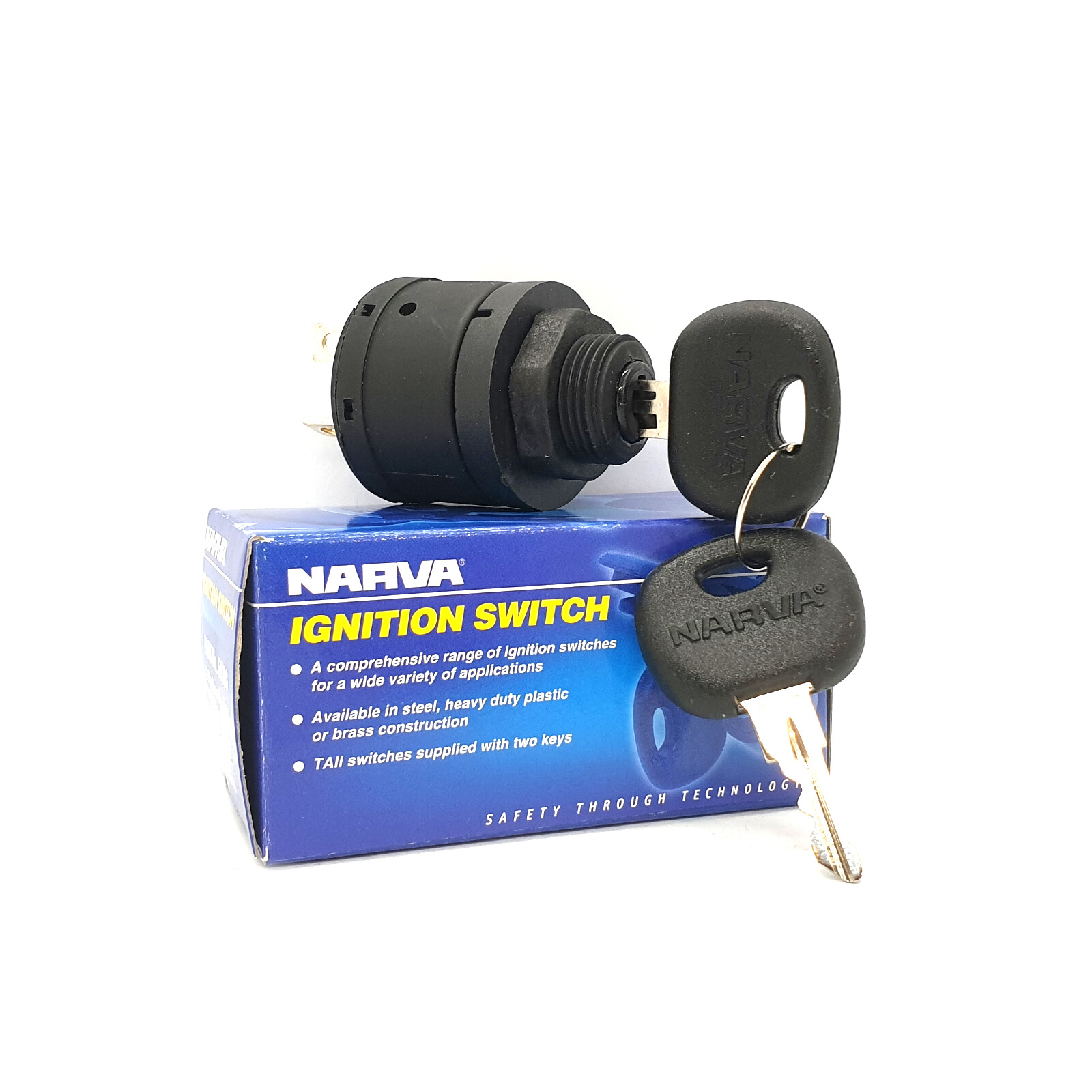Narva 3 Position Ignition Switch Marine Grade with Push Choke Function ...