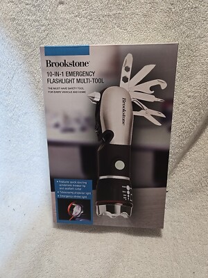 Brookstone 10-1 Emergency Flashlight Multi-Tool, the Must Have Safety ...