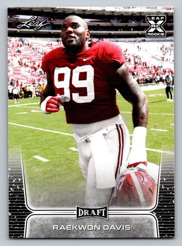 Raekwon Davis #53 2020 Leaf Draft Alabama Crimson Tide | eBay