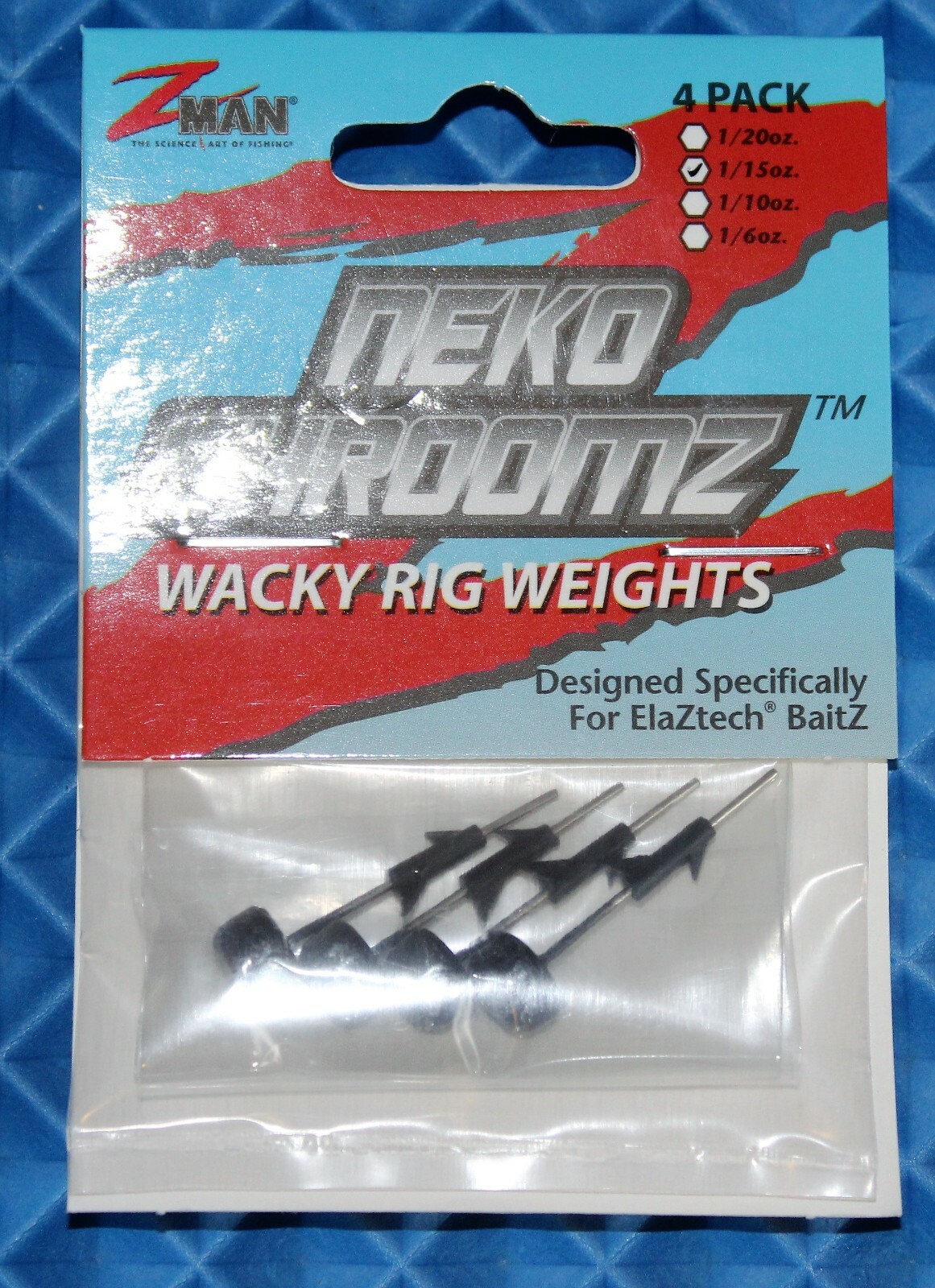 Z-MAN Neko ShroomZ Wacky Rig Weights NSH-PK4 Series 4-Pk CHOOSE WEIGHT ...