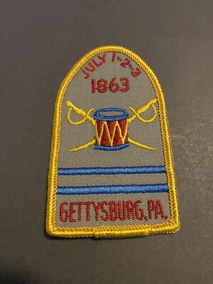 VTG GETTYSBURG July 1863 Sew On Patch | eBay
