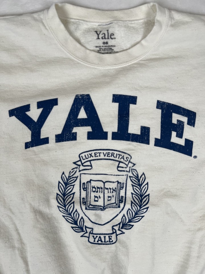 Yale University Bulldogs Ivy League Crest Logo Crewneck Sweatshirt ...