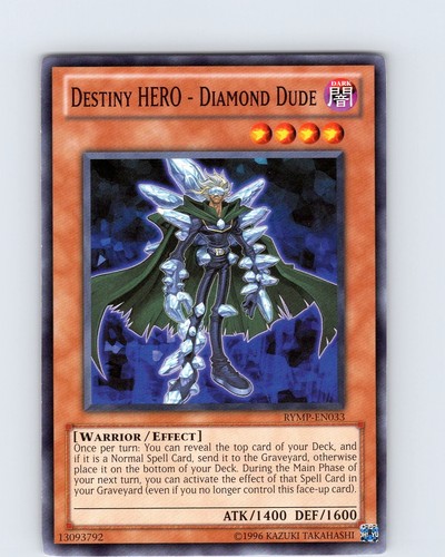 Yu-Gi-Oh TCG Destiny Hero - Diamond Dude RYMP-EN033 Unlimited Common ...