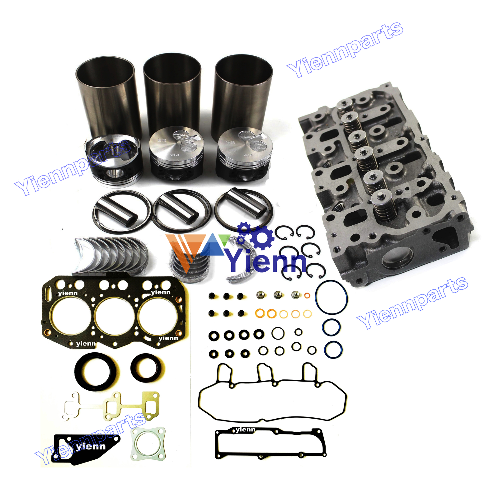 3TNM74 3TNM74F-SAKV Cylinder Head Assembly For Yanmar Engine SCT1 SA221 ...