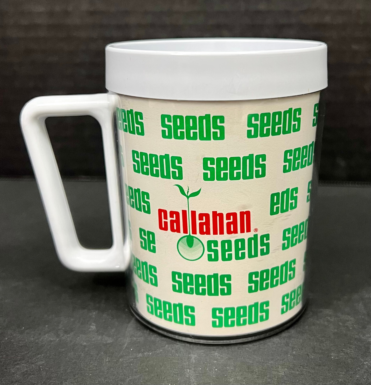 Vintage Callahan Seeds Plastic Coffee Mug Cup Agriculture Corn Soy Farm ...