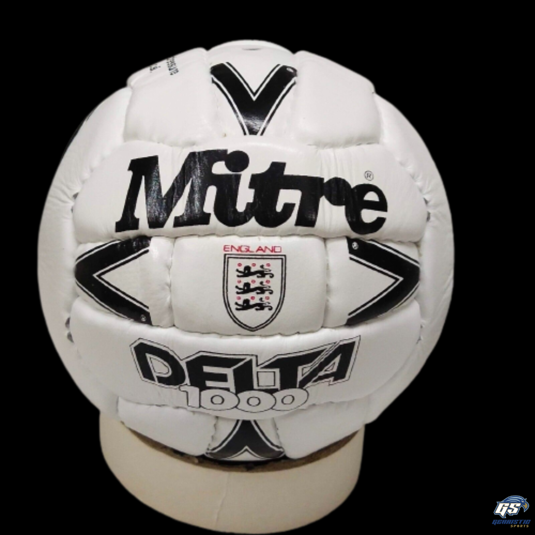 Mitre Black Delta 1000 | OMB | England Football *Genuine Leather* SIze ...