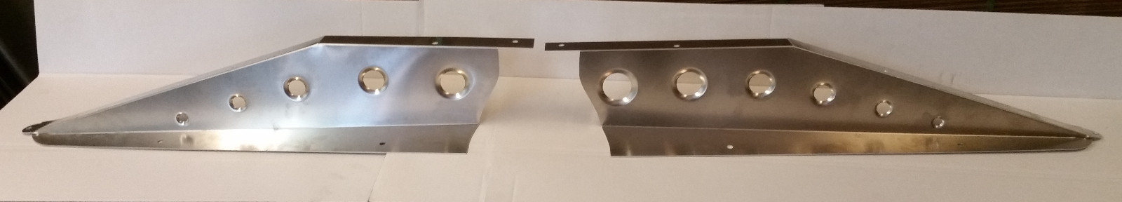 60-66 Chevy/GMC C10 Radiator Filler Panels 2-Piece "STEEL" W/Round ...